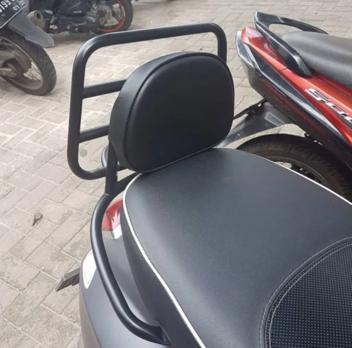 Aksesoris Vespa/Back rack+bantalan modern Vespa lx Lxv Dan s | Lazada ...