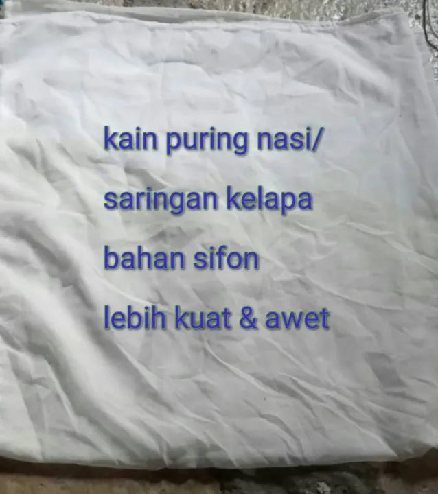 KAIN PURING NASI/KAIN PERAS KELAPA 50cm X 50 cm | Lazada Indonesia