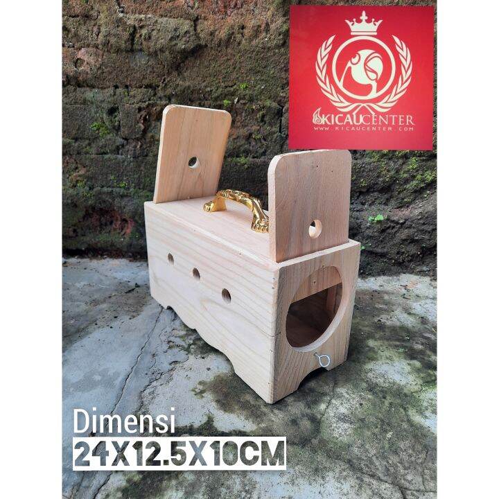 BOX BURUNG KAYU JATI 2 PINTU MENTAHAN | Lazada Indonesia