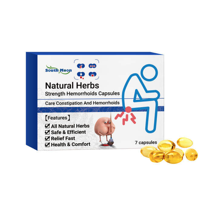 South Moon Natural Plant Strength Hemorrhoids Capsules Soothing Ointment For Internal