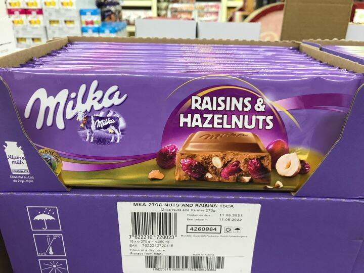 Milka Raisins & Hazelnut 270g Austria | Lazada