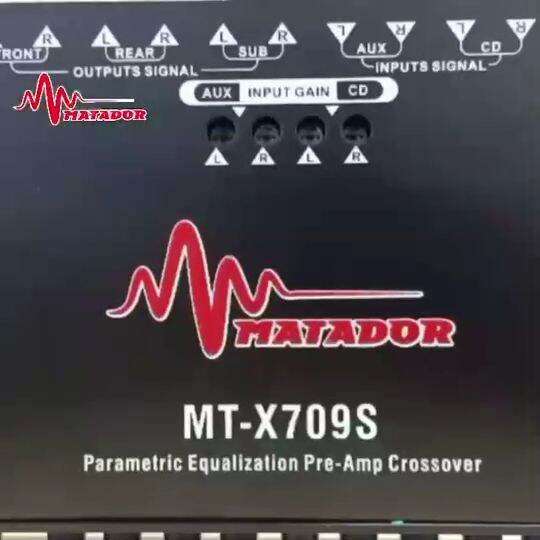 Matador ปรีแอมป์ 7แบนด์ matador MT-X ปรีโม 7 แบน ปรีแอมป์ แยกซับ แจ๊คหลังแน่นดี ลูกบิดโลหะอย่าง ...