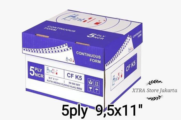kertas continuous form 5ply 9.5x11" (full page) | Lazada Indonesia