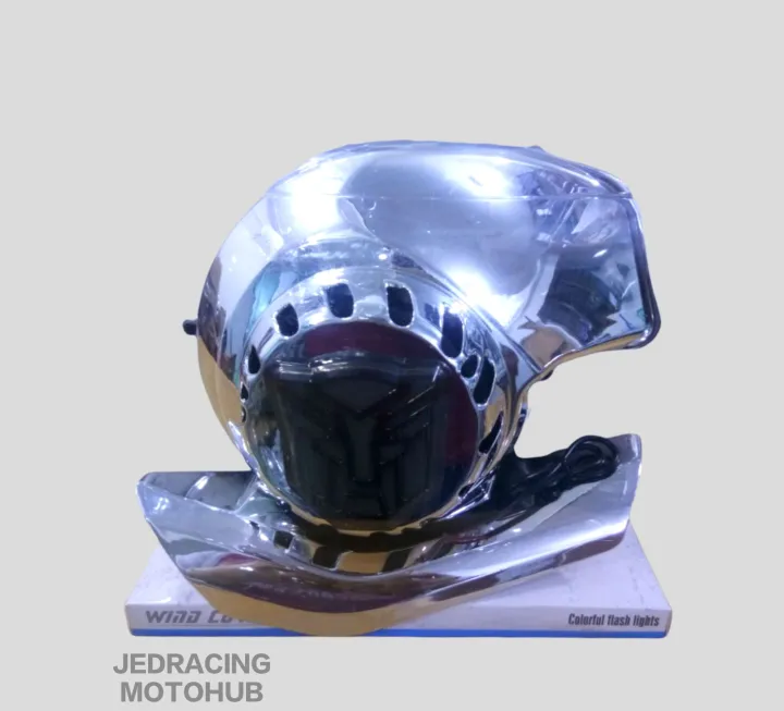 FAN COVER WITH LED LIGHT MIO I 125 M3 MOTORCYCLE SILVER | Lazada PH