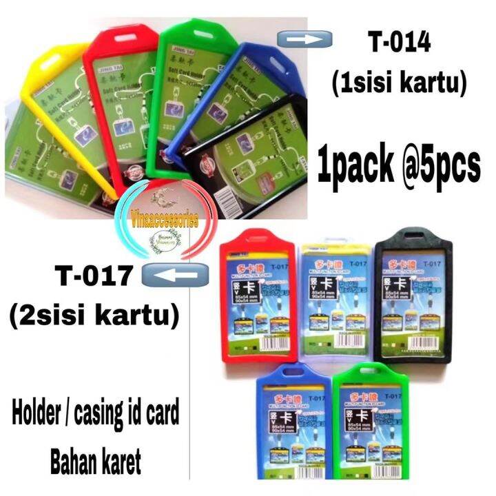 holder id card karet / casing id card karet / pack | Lazada Indonesia