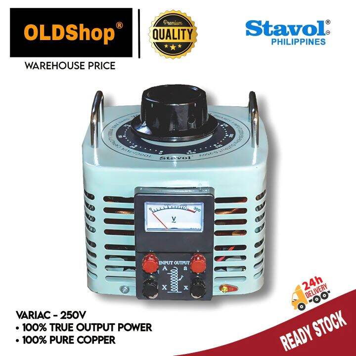 STAVOL VARIAC Adjustable Power Voltage Regulator Single Phase 0-250V ...