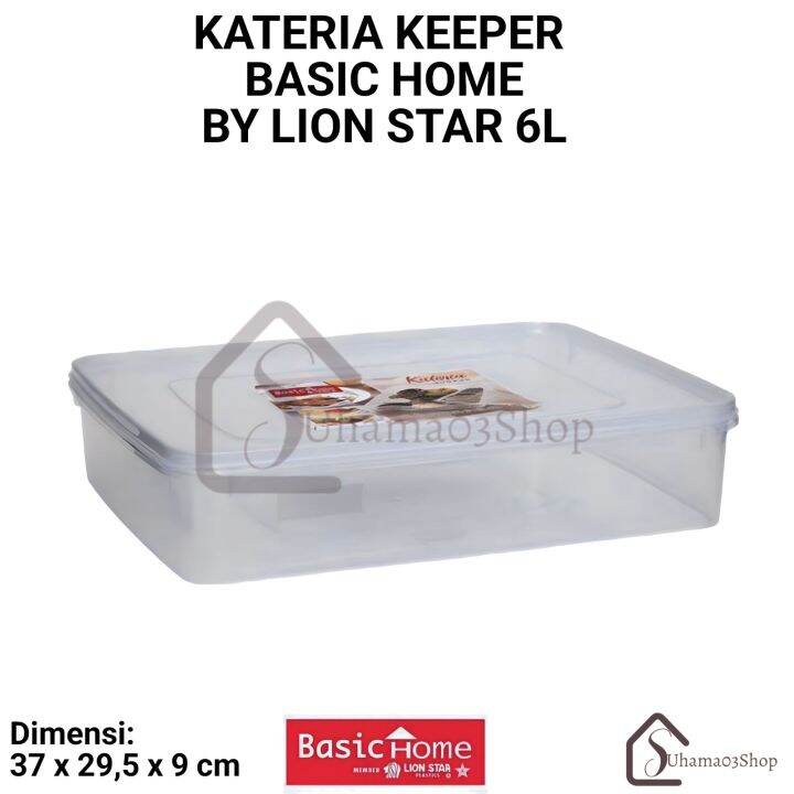 KOTAK DONAT KATERIA KEEPER BASIC HOME LION STAR 6 LITER / TOPLES SEGI SEALWARE | Lazada Indonesia