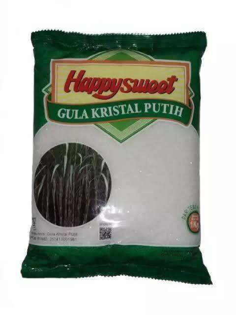 gula pasir happy sweet kemasan 1kg | Lazada Indonesia