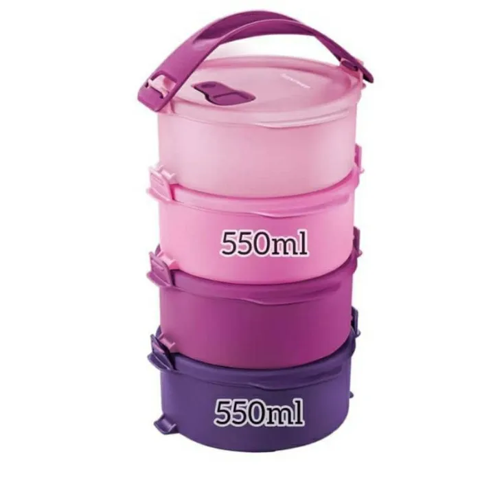 Tup Tiffin MICROWAVEABLE 550ml 4 tiers Mangkuk Tingkat | Lazada