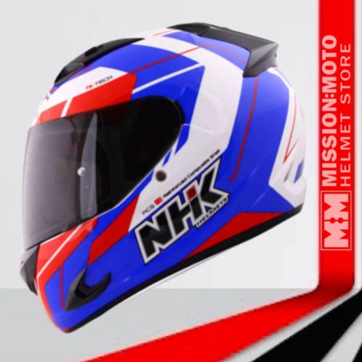 NHK Helmet RACE PRO RC / Full Face Single Visor with FREE GPR Foam ...