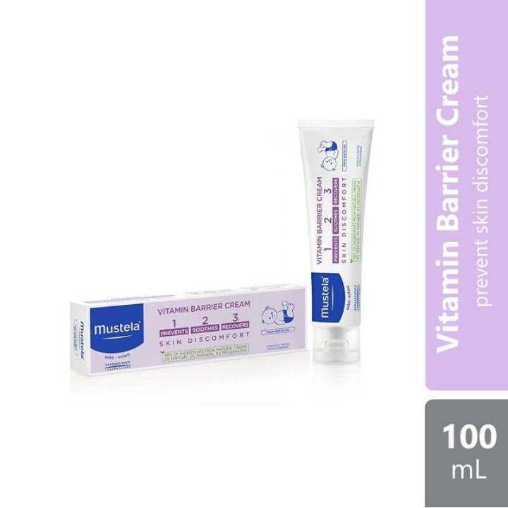 Mustela Vitamin Barrier Cream 123 100ml | Lazada