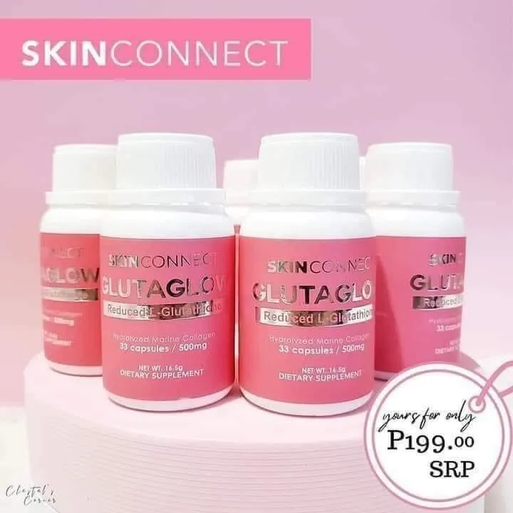 Skin Connect Glutaglow 33 caps With Freebies | Lazada PH