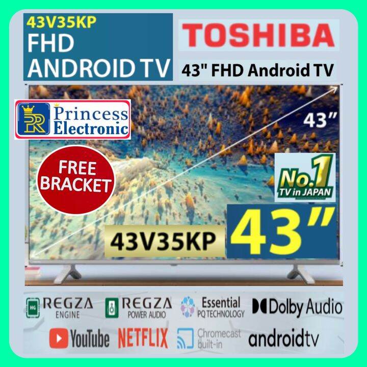 TOSHIBA 43V35KP FULL HD Smart Android TV 43 Inch | Lazada Indonesia