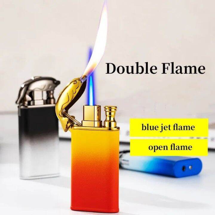 Korek Api Kepala Dolphin Lumba Gradiasi Warna 2 Api Ganda | Lazada ...