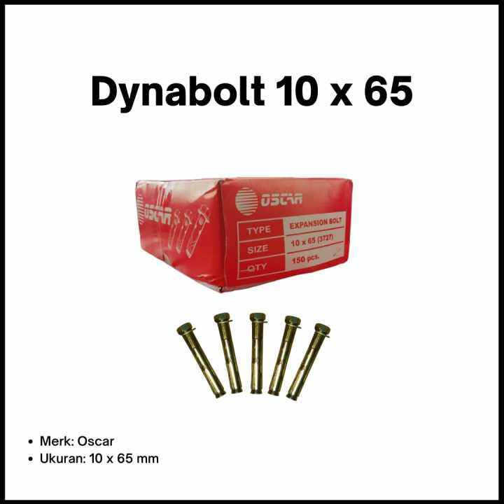 Dynabolt 10 x 65 mm /dinabolt/dinabol/dinabold/BAUT BETON/BAUT TEMBOK ...