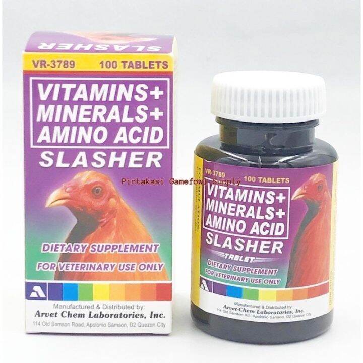 100 tablets Arvet Slasher Tablet Vitamins + Minerals + Amino Acid for ...