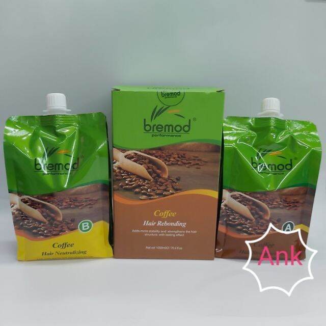 Rebond bremod rebonding cream argan oil bremod rebond coffee 1000mlX2 ...