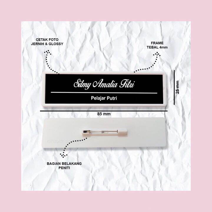 [VFR STORE OFFICIAL] VFRCUSTOM NAMETAG AKRILIK CUSTOM NAME TAG PENITI ...