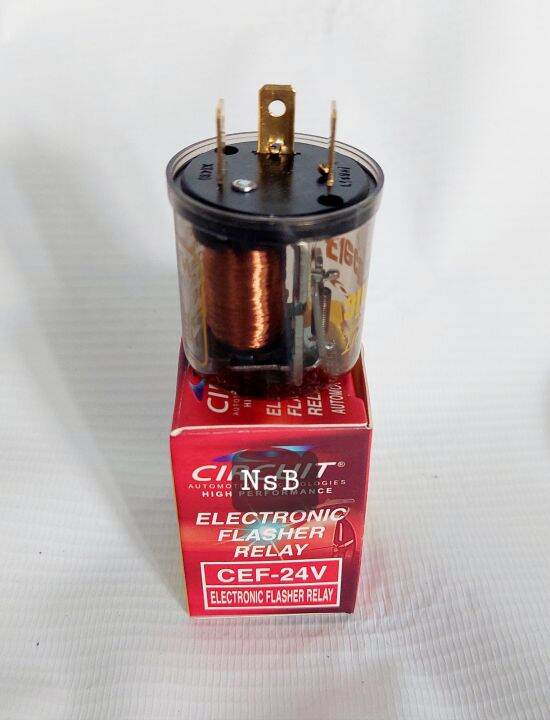 electronic flasher relay 3terminal 24V CEF-24V | Lazada PH