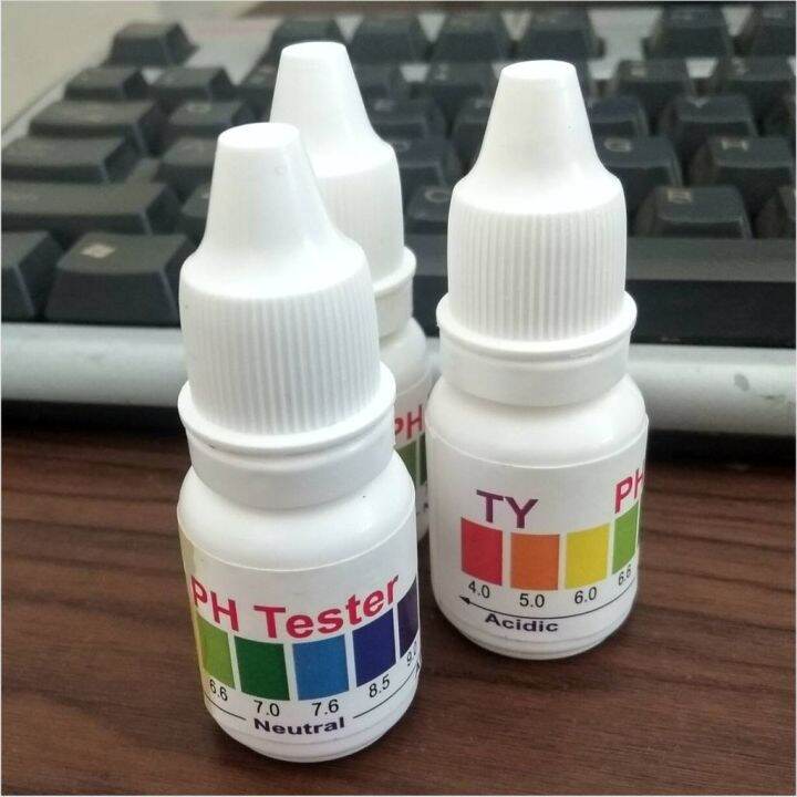 pH tester air 5 ml tes kandungan asam dan Basa alkali air | Lazada ...