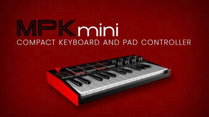AKAI MPK Mini Mk3 มิดี้คอนโทรลเลอร์ รุ่นใหม่ล่าสุด 25 Key MIDI Keyboard Controller รองรับ Mac ...