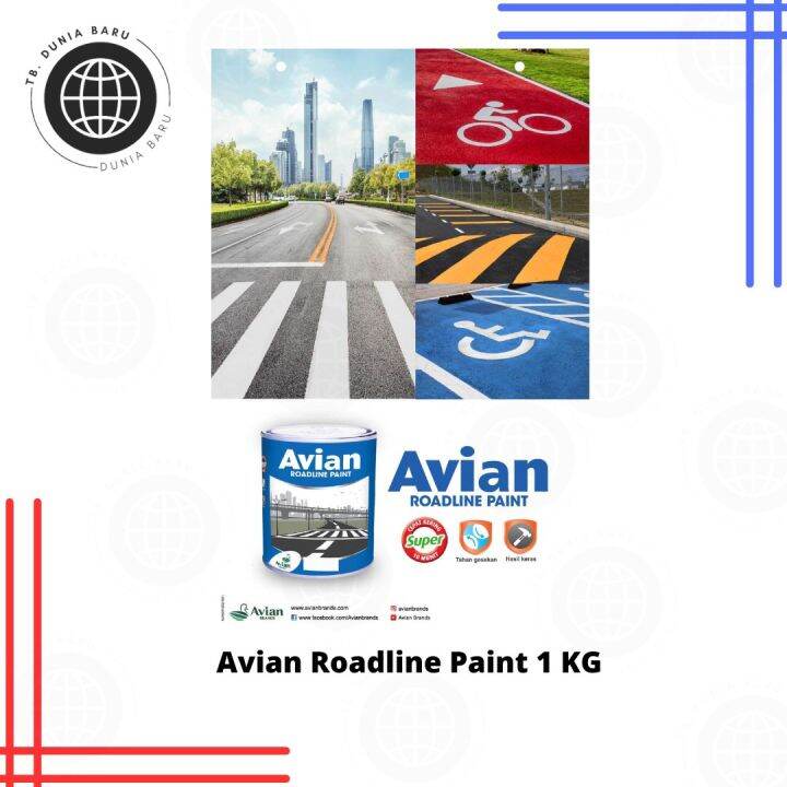 Cat Avian Roadline Road line Marka Jalan Beton Aspal | Lazada Indonesia
