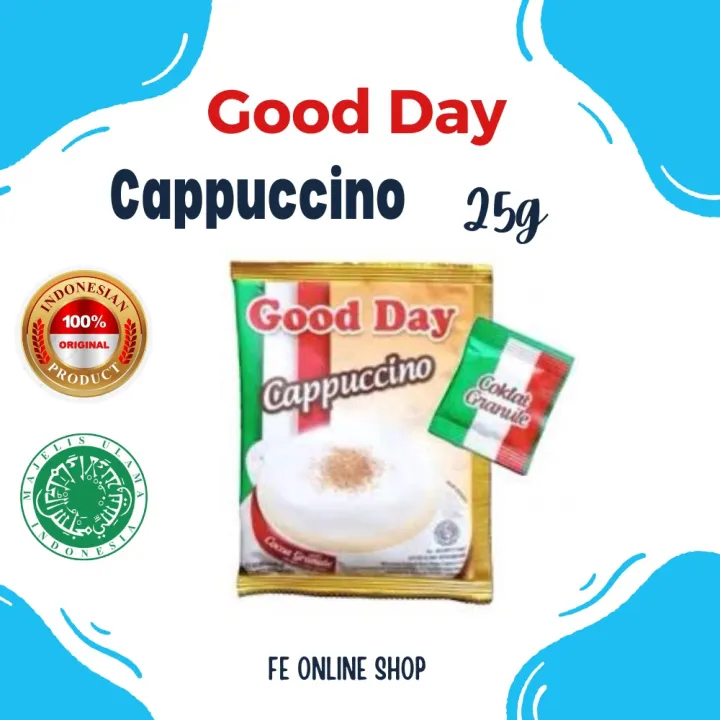 💥READY STOCK💥 GOOD DAY COFFEE CAPPUCCINO WITH CHOCO GRANULE 25g | Lazada
