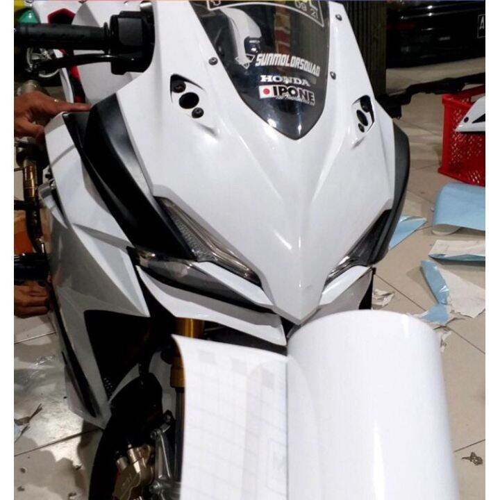 Stiker Skotlet Motor Sticker Body Motor Warna Putih Hitam Glossy ...