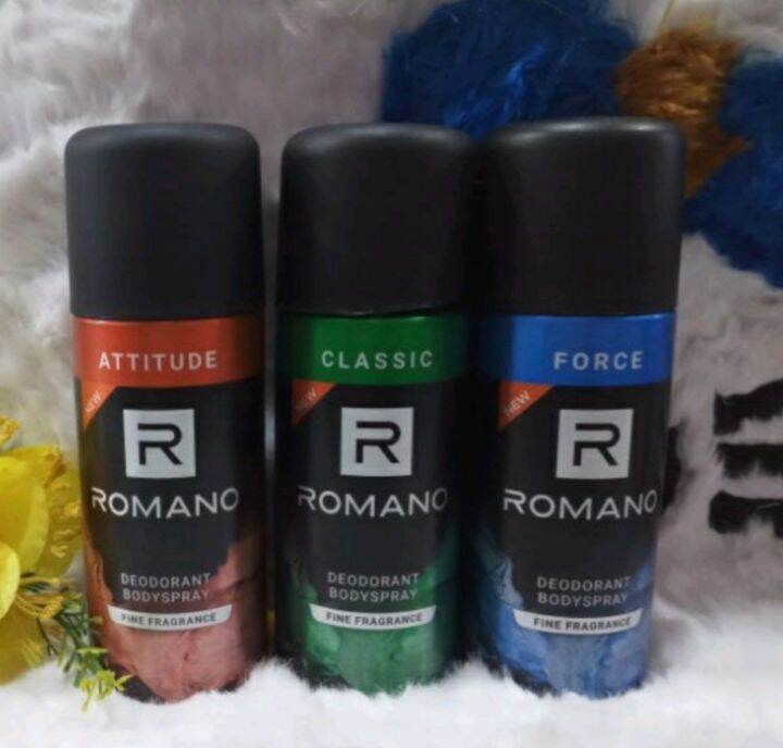 Parfum ROMANO Deodorant Body Spray 150 ml (Classic/Attitude/Force ...