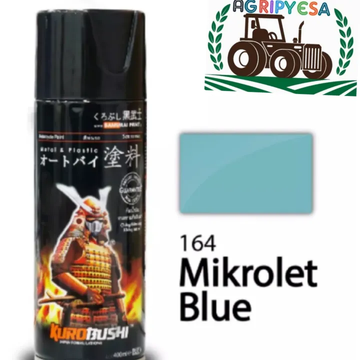 SAMURAI SPRAY PAINT MIKROLET BLUE 164 (STANDARD COLOR 400ML) | Lazada PH