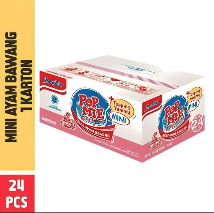 POP MIE MINI Rasa Ayam Bawang 1 Dus Isi 24 PCS | Lazada Indonesia