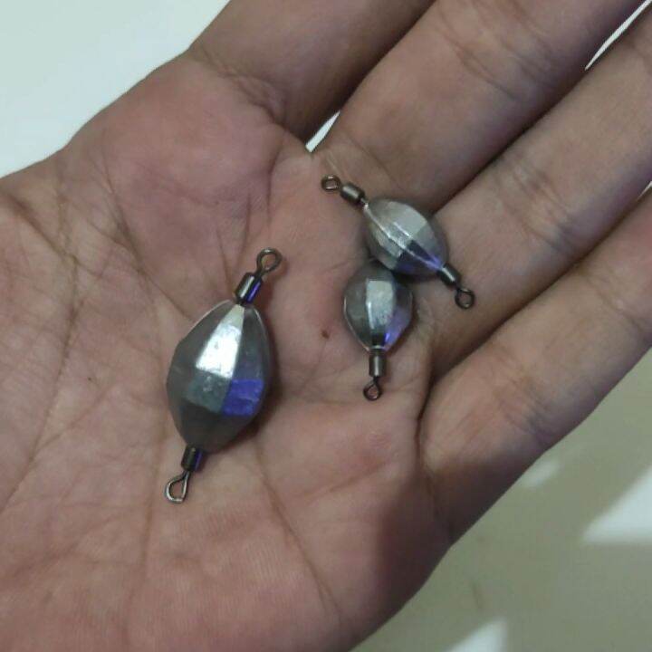 Rolling Sinker Bahan Timah Pemberat Ajing Game Carolina Rig Bandul ...