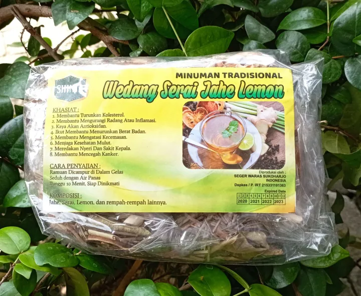 Wedang Sereh minuman herbal isi 10 sachet serai jahe lemon dan rempah ...