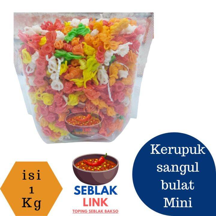 Kerupuk Warna Warni Sangul Bulat Mini 1Kg | Lazada Indonesia