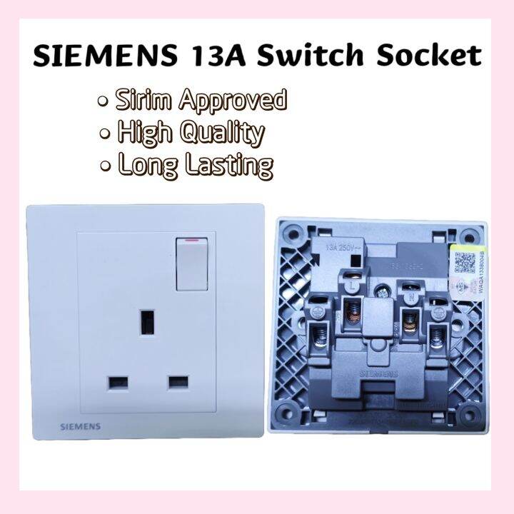 13A Siemens Switch Socket With Sirim Approved | Lazada