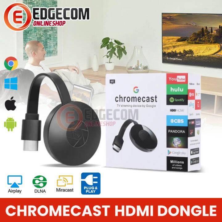 Google Chromecast HDMI Dongle Anycast Wifi Display Chrome cast | Lazada ...