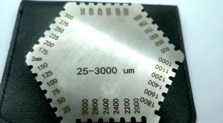 Wet Film Thickness Gauge Aluminium / Wet Film Comb / Alat Ukur Cat ...