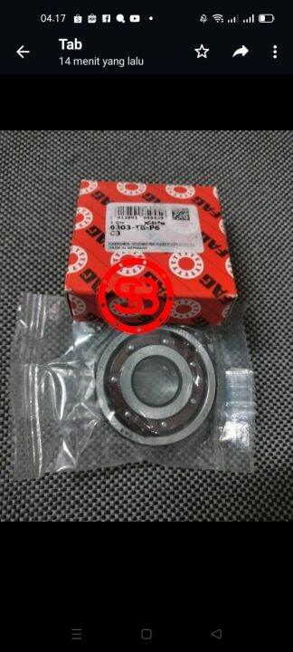 Bearing HIGH SPEED 6303 TBP63 FAG ORIGINAL | Lazada Indonesia