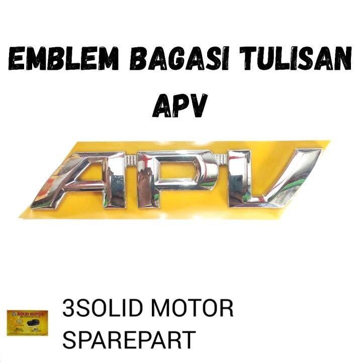 EMBLEM LOGO BAGASI TULISAN APV ORIGINAL | Lazada Indonesia