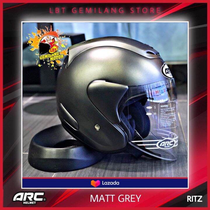 ARC Helmets RITZ [MATT GREY] | Lazada