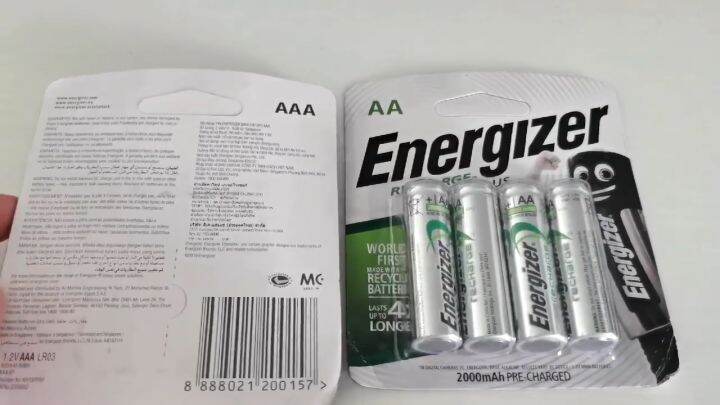 energizer rechargeable battery size AA/AAA 2000mah/800mah | Lazada PH