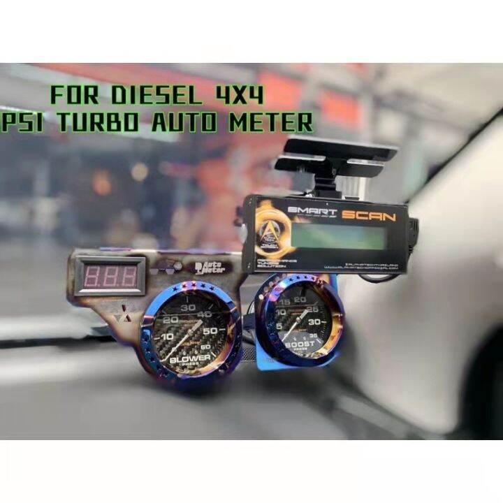 Auto Meter Blower Boost Meter Gauge Carbon Fiber 35psi 60Psi Turbo ...