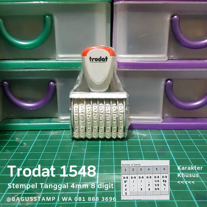 Stempel Angka Manual 8 Digit 4mm Trodat 1548 | Lazada Indonesia