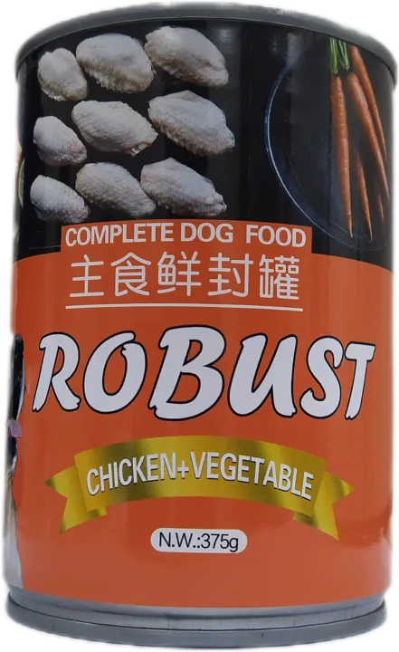 ROBUST DOG FOOD IN CAN (CHICKEN + VEGETABLES) | Lazada PH