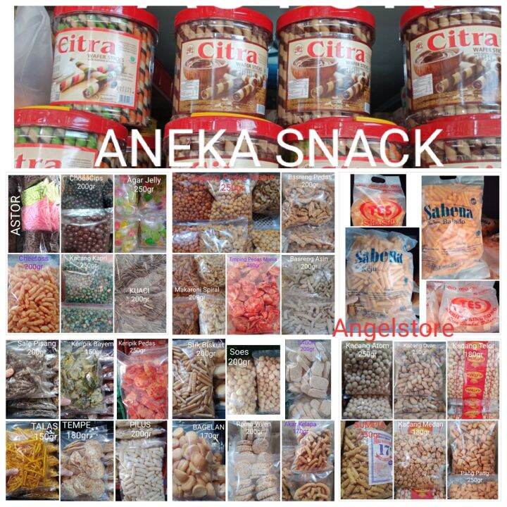 ANEKA SNACK CEMILAN Makaroni Pedas Seblak Pedas Stik Basreng Pedas ...