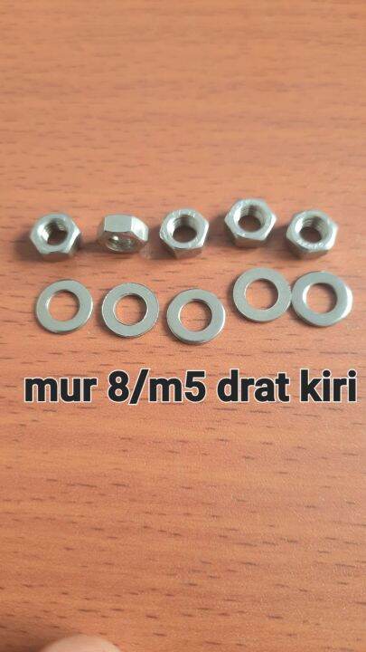 mur 8/m5 drat kiri isi 5set | Lazada Indonesia