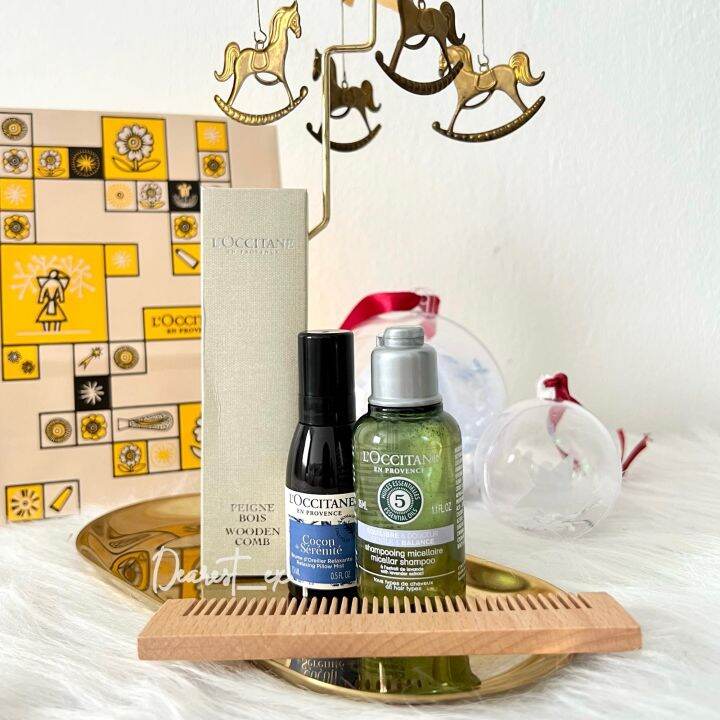 LOCCITANE Gentle & Balance Hair Shampoo 35ML & Relaxing Pillow Mist ...