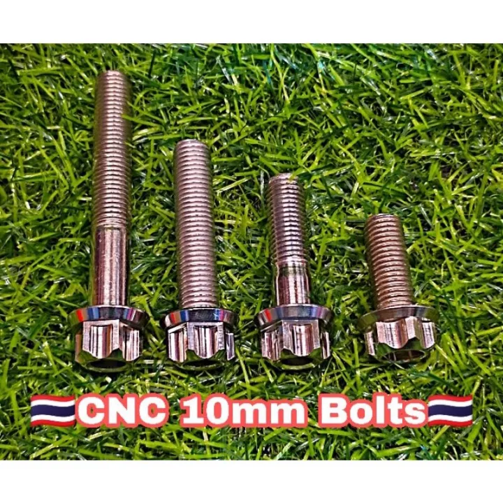 🇹🇭 CNC 10mm BOLTS 10x25 10x35 10x46 10x60 Fine Thread (SOLD PER PIECE ...