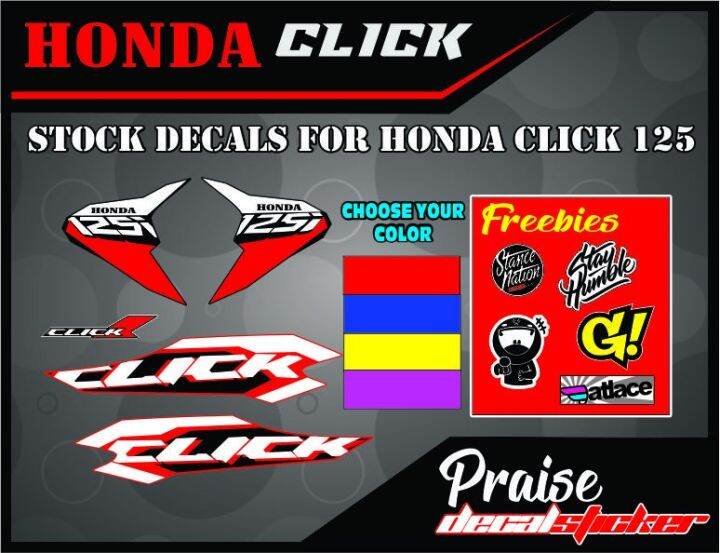 Honda Click stock decals | Lazada PH