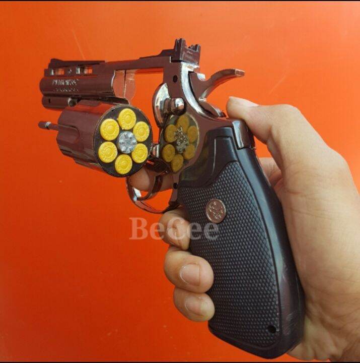 Korek Api Unik Model Python Revolver Skala Real Bonus Box Plus Stand ...